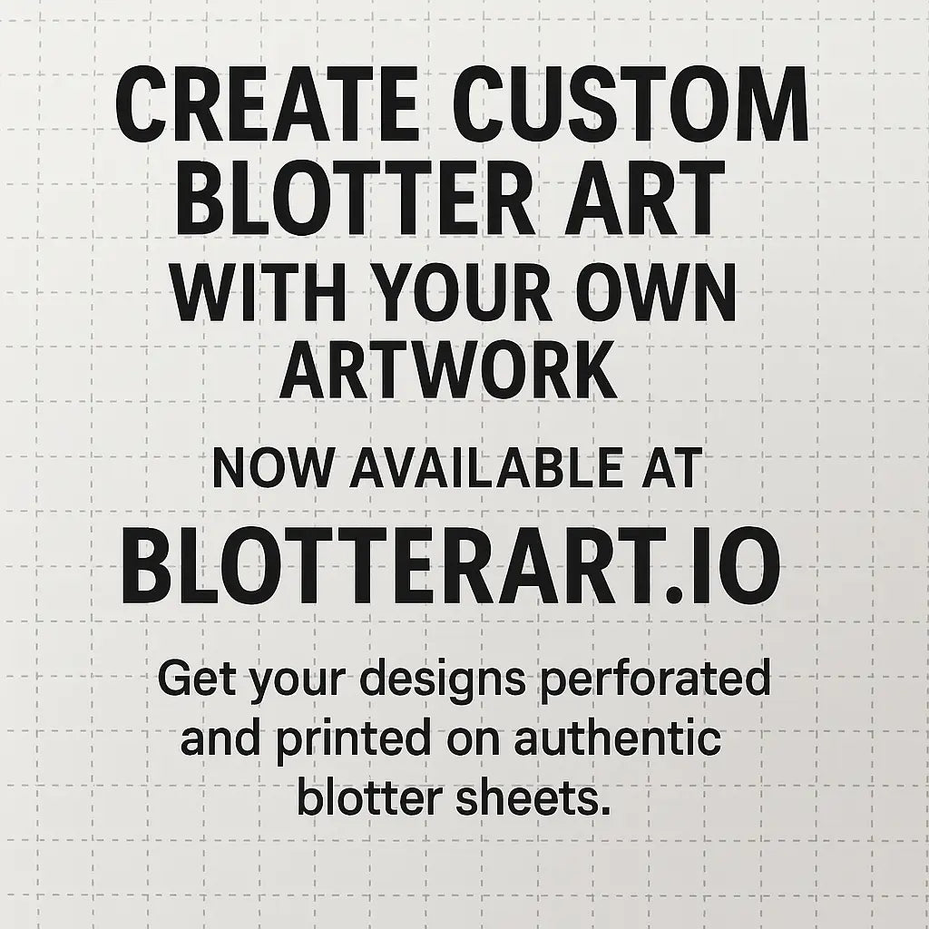 blotterart.io - Custom Made Blotter Art 50 sheets with your custom artwork